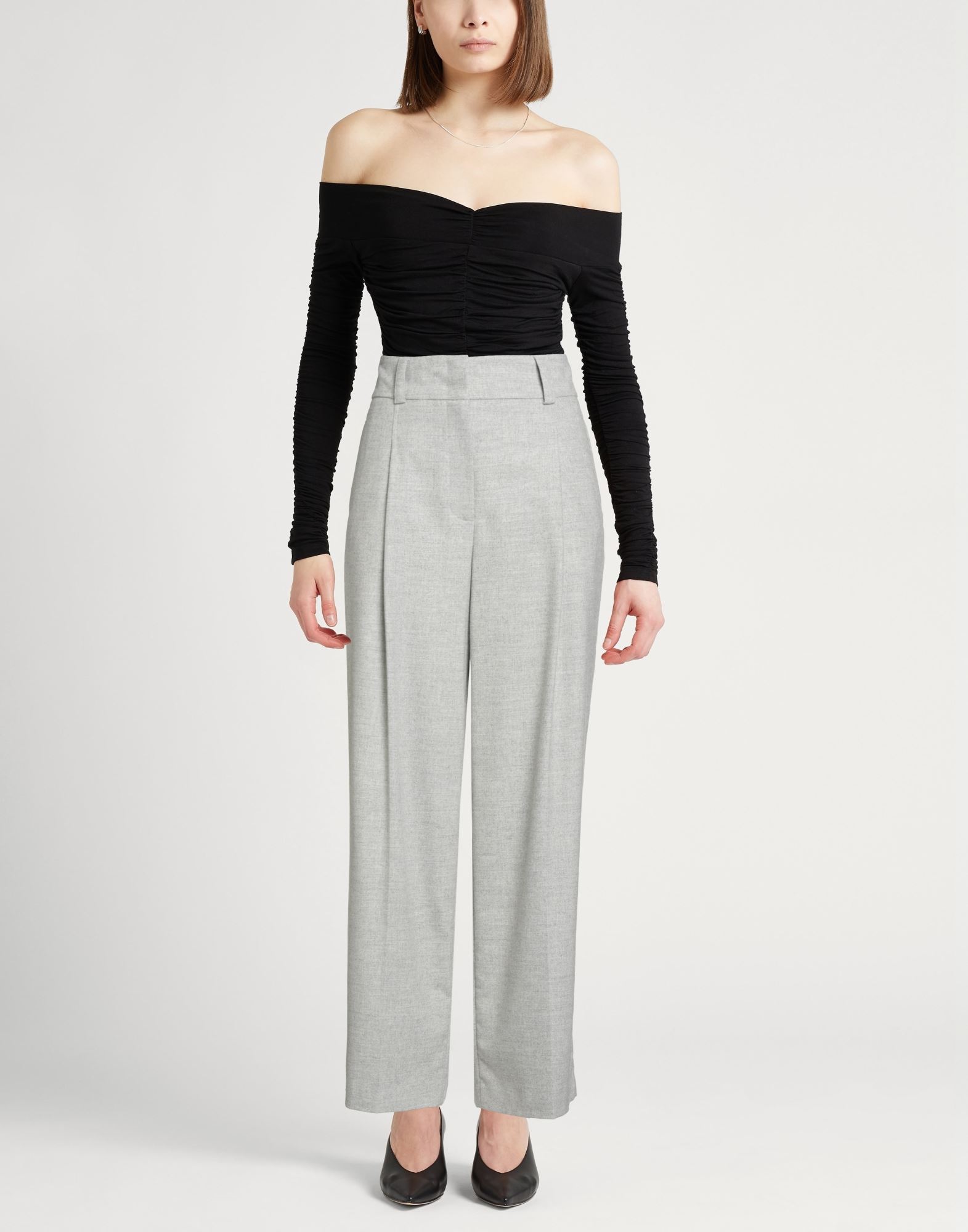 PESERICO PESERICO Wide-Leg Flannel Pants